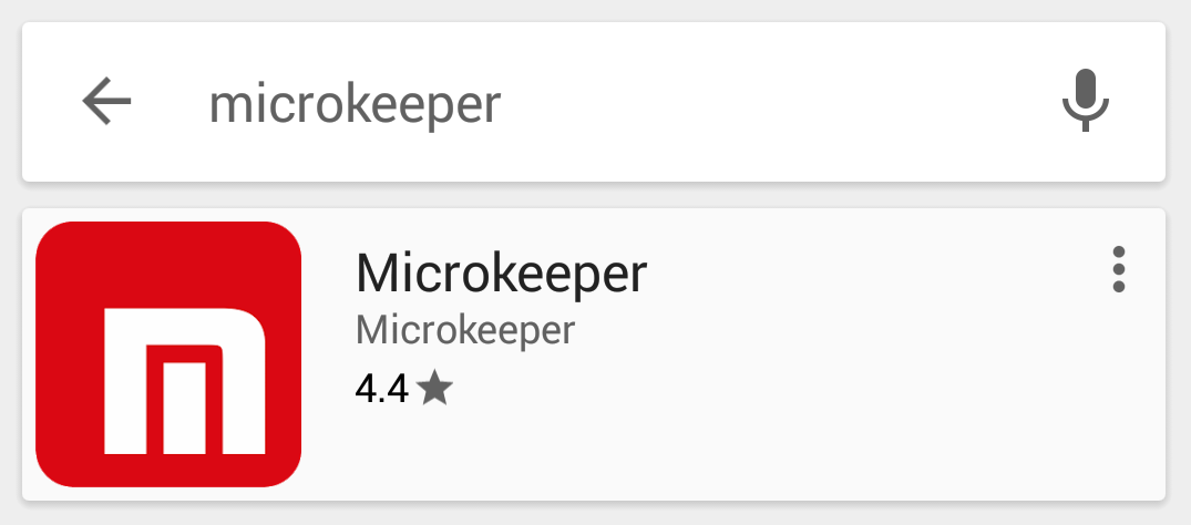 Microkeeper App
