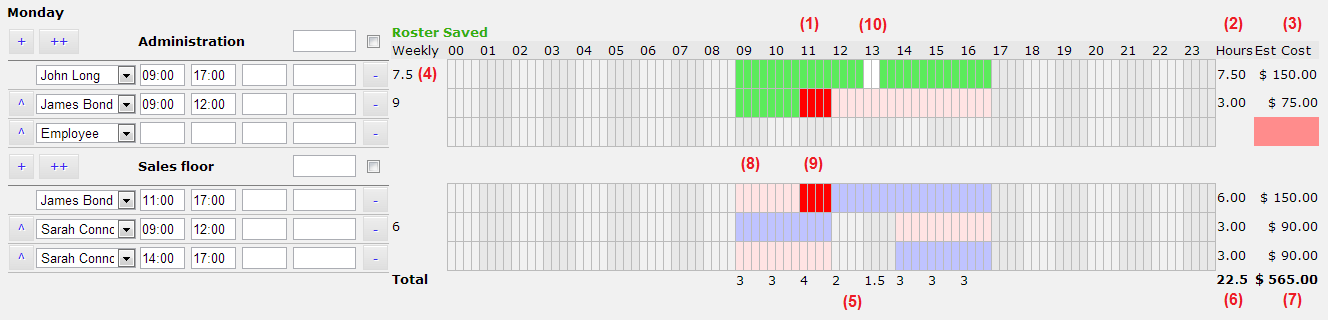 Fill the roster as desired